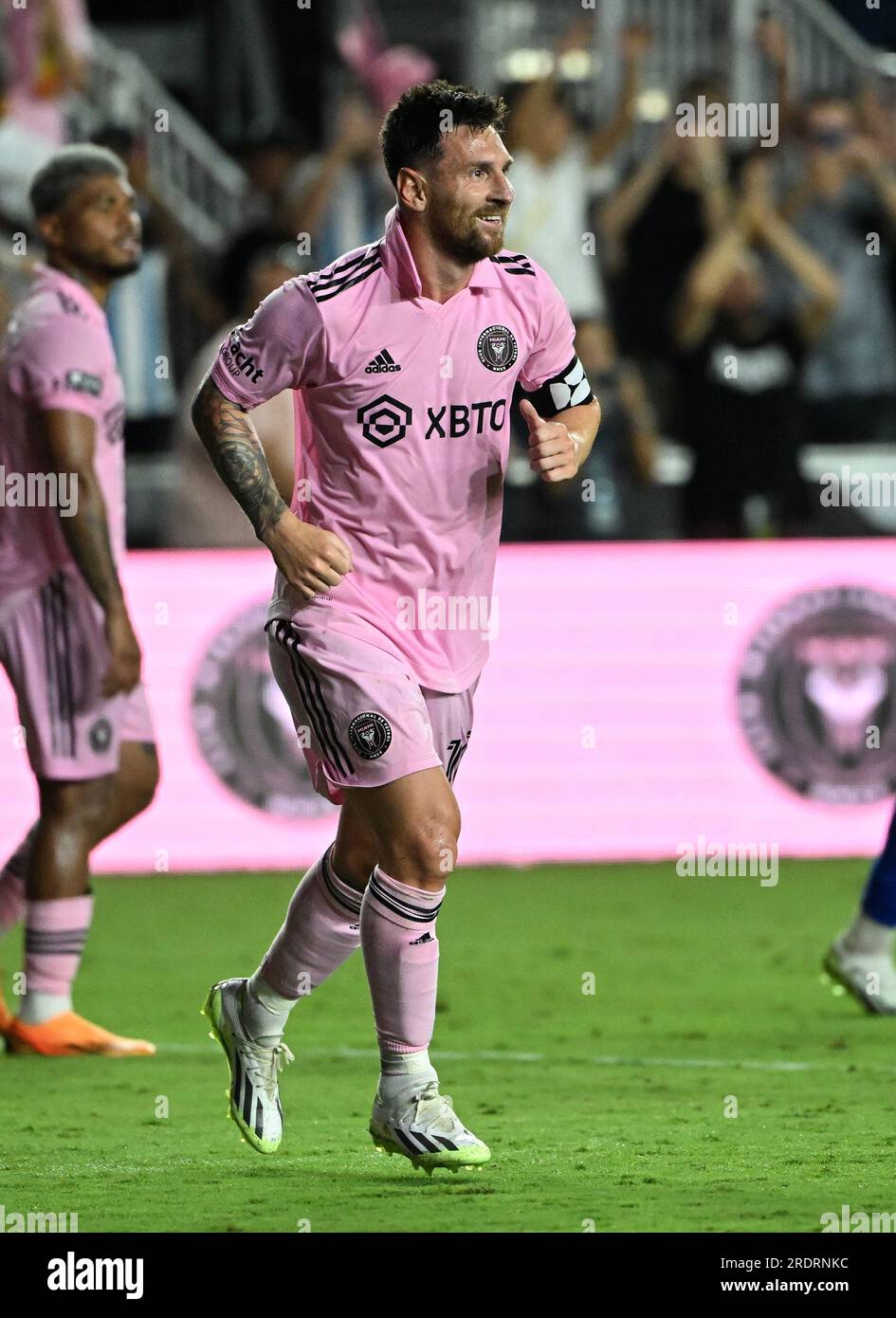 Fort Lauderdale FL, USA. 21st July, 2023. Lionel Messi of Inter Miami ...