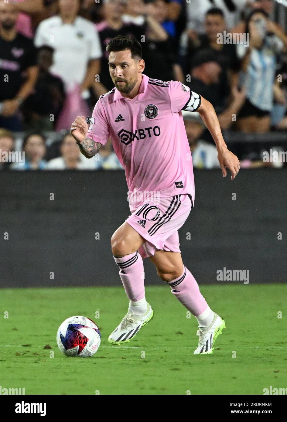 Fort Lauderdale FL, USA. 21st July, 2023. Lionel Messi of Inter Miami ...