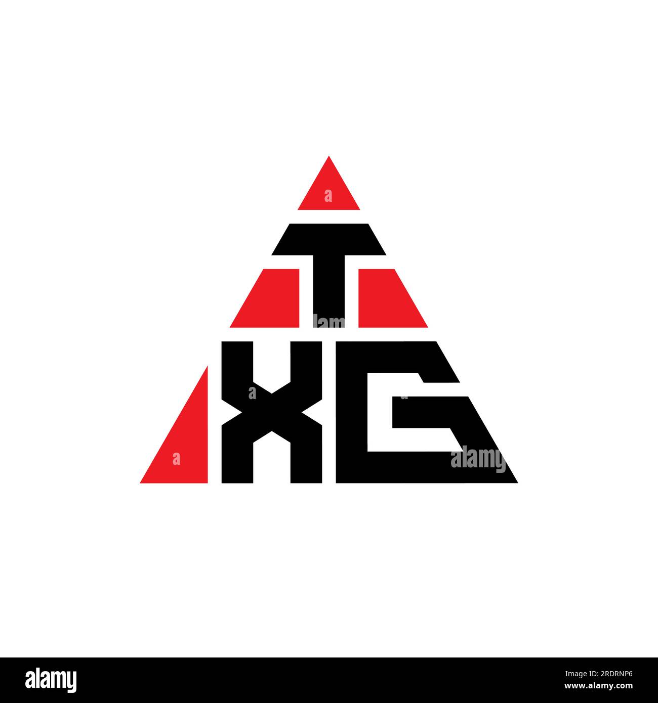TXG triangle letter logo design with triangle shape. TXG triangle logo ...