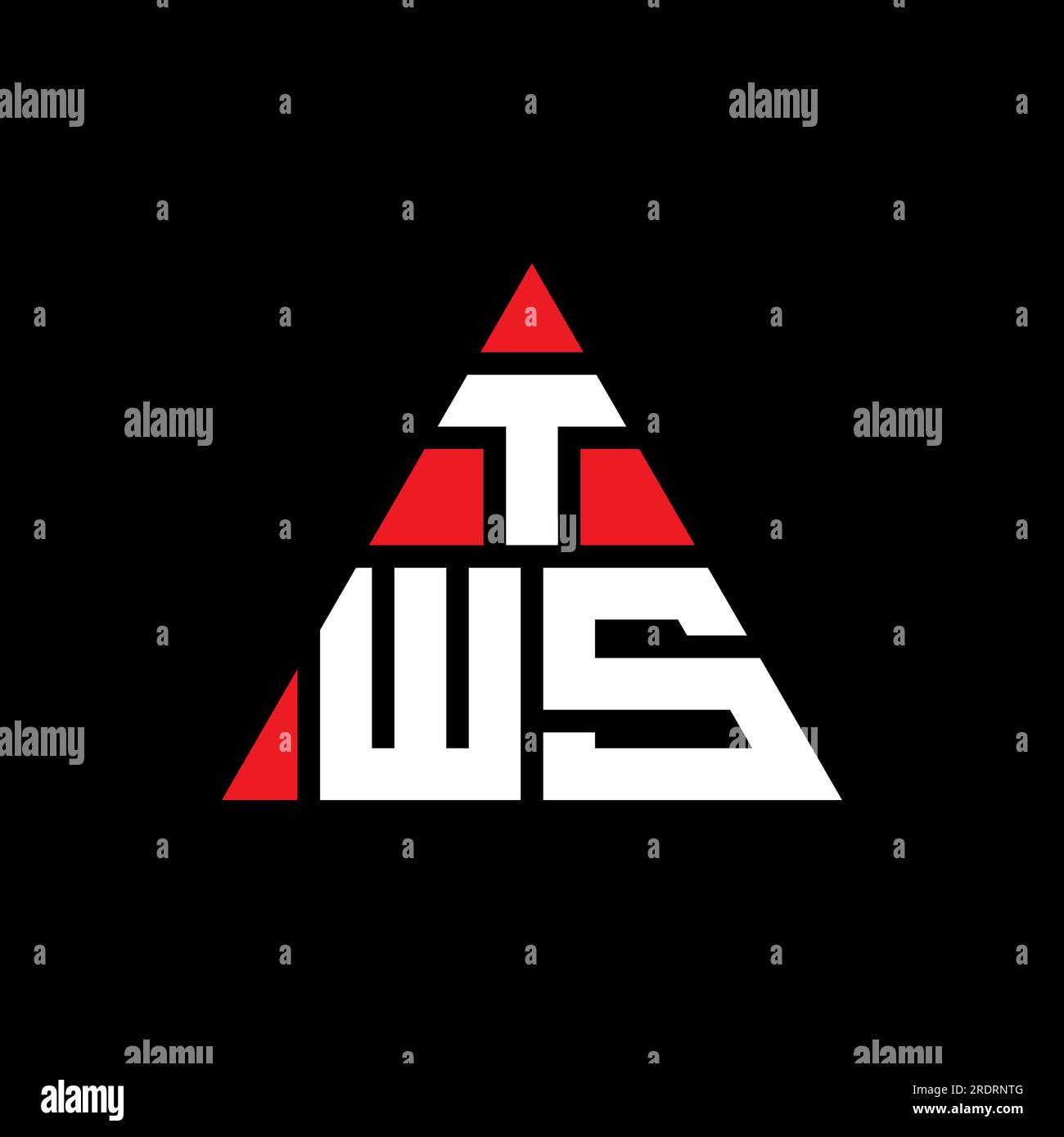 TWS triangle letter logo design with triangle shape. TWS triangle logo ...