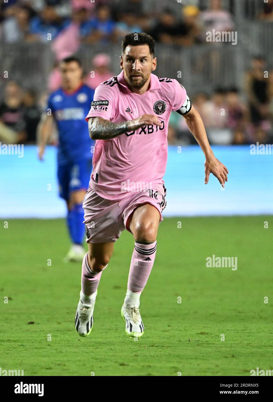 Fort Lauderdale FL, USA. 21st July, 2023. Lionel Messi of Inter Miami ...