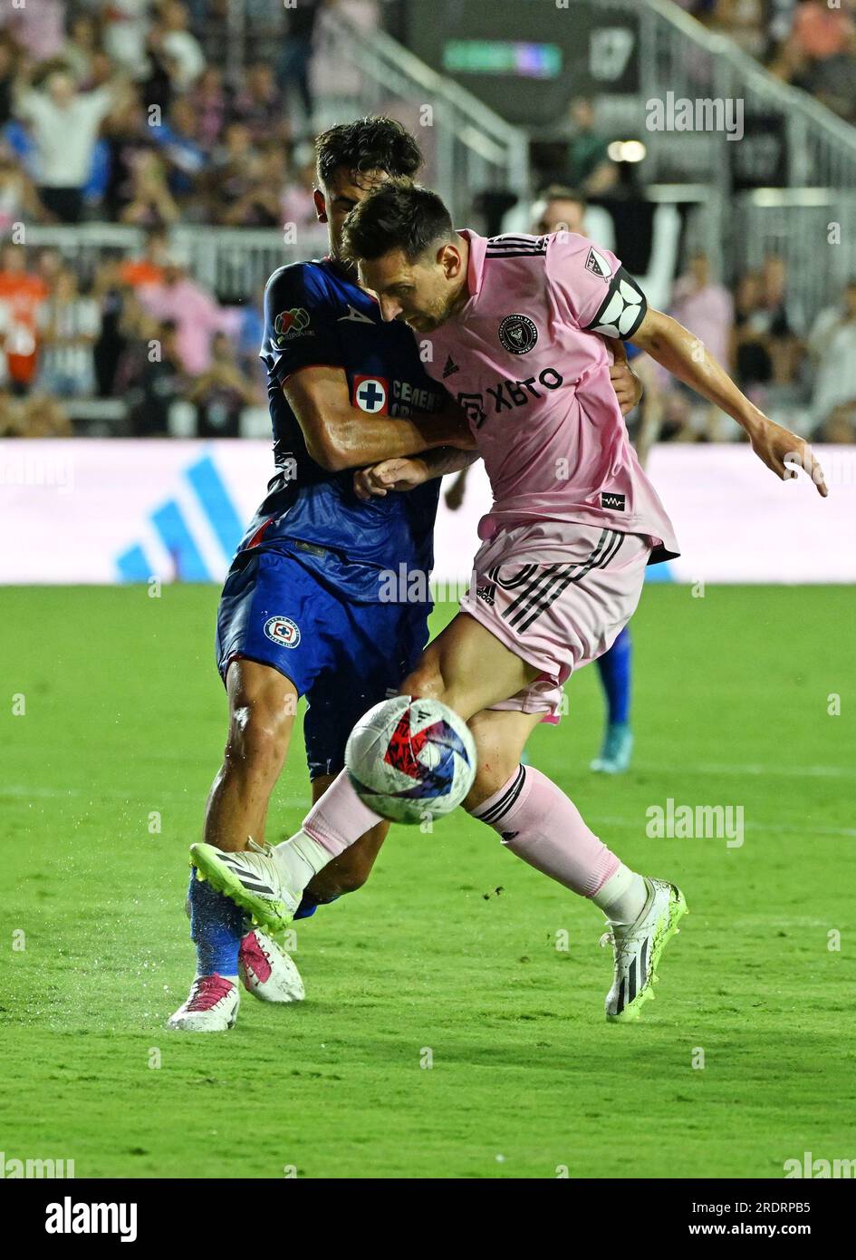 Fort Lauderdale FL, USA. 21st July, 2023. Lionel Messi of Inter Miami ...