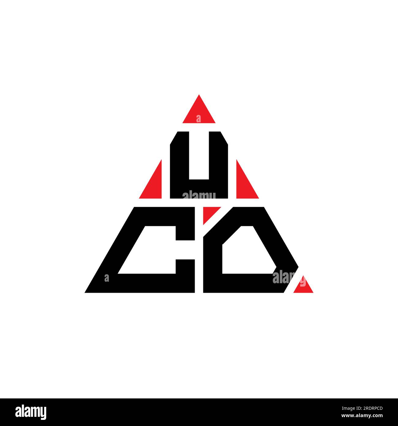UCO triangle letter logo design with triangle shape. UCO triangle logo design monogram. UCO ...
