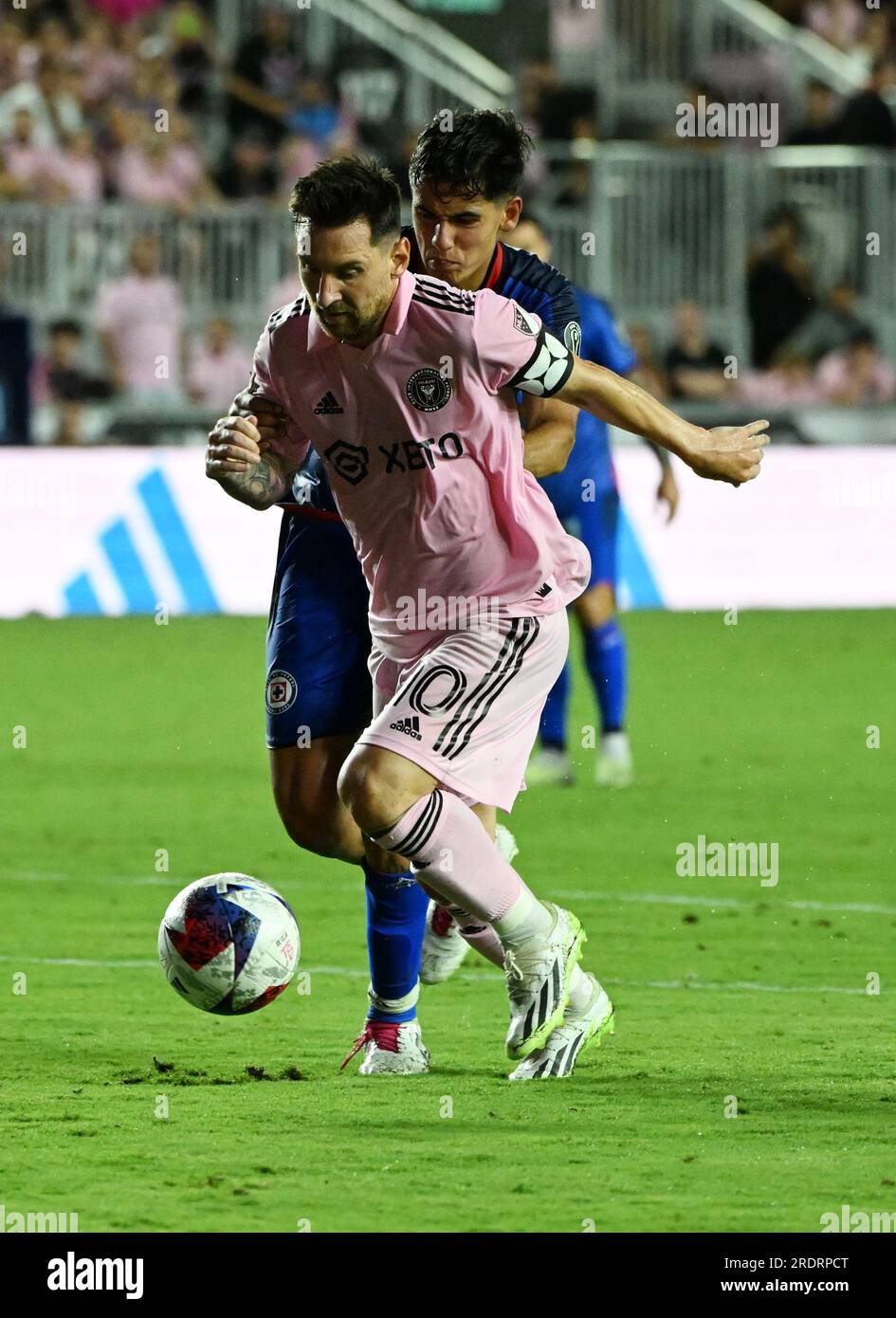 Fort Lauderdale FL, USA. 21st July, 2023. Lionel Messi of Inter Miami ...