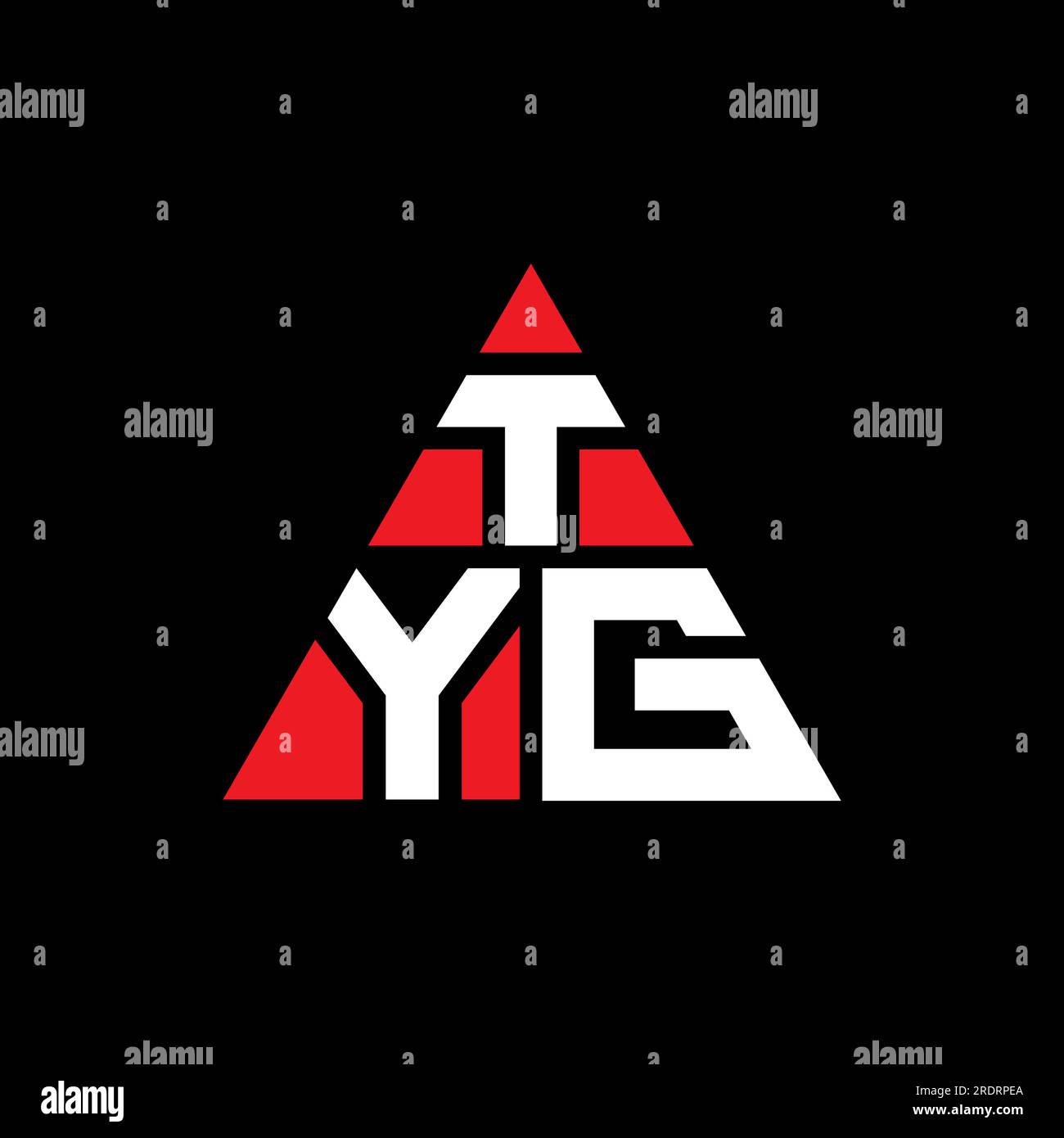 TYG triangle letter logo design with triangle shape. TYG triangle logo ...