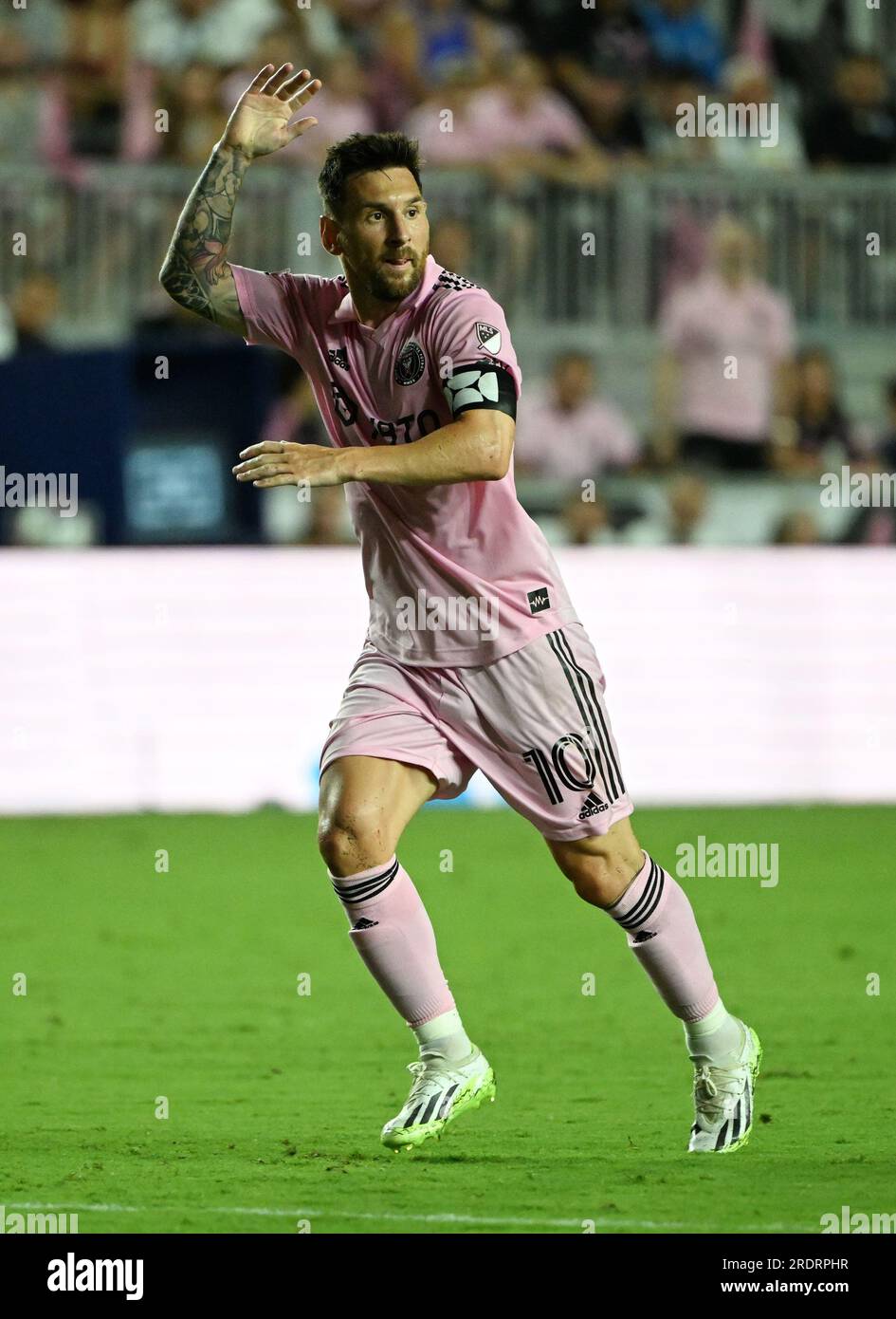 Fort Lauderdale FL, USA. 21st July, 2023. Lionel Messi of Inter Miami ...