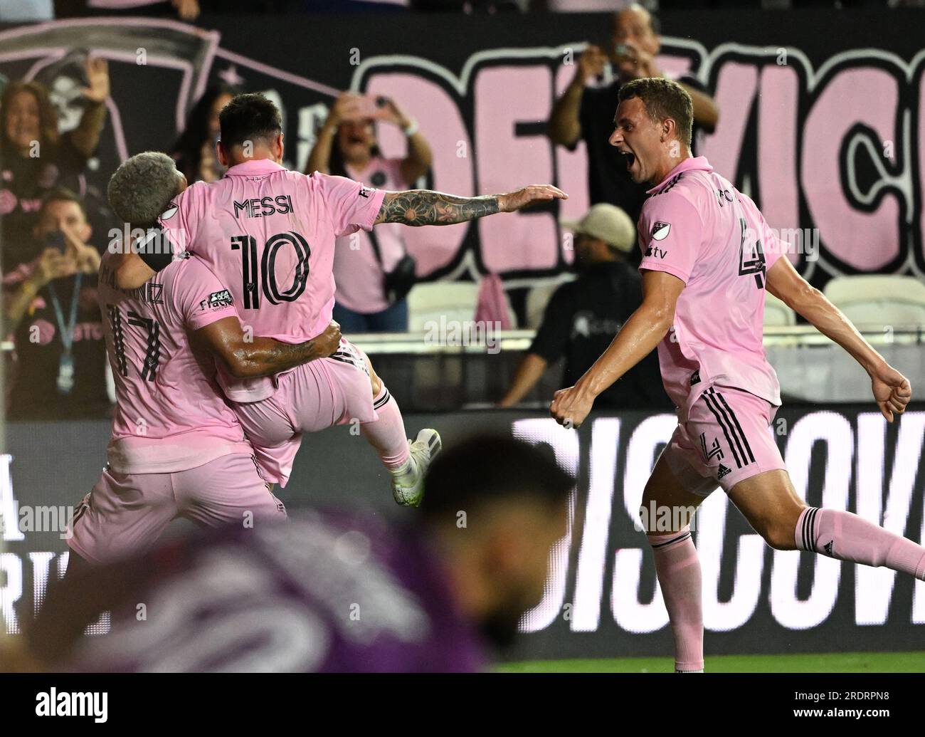 Fort Lauderdale FL, USA. 21st July, 2023. Lionel Messi of Inter Miami ...