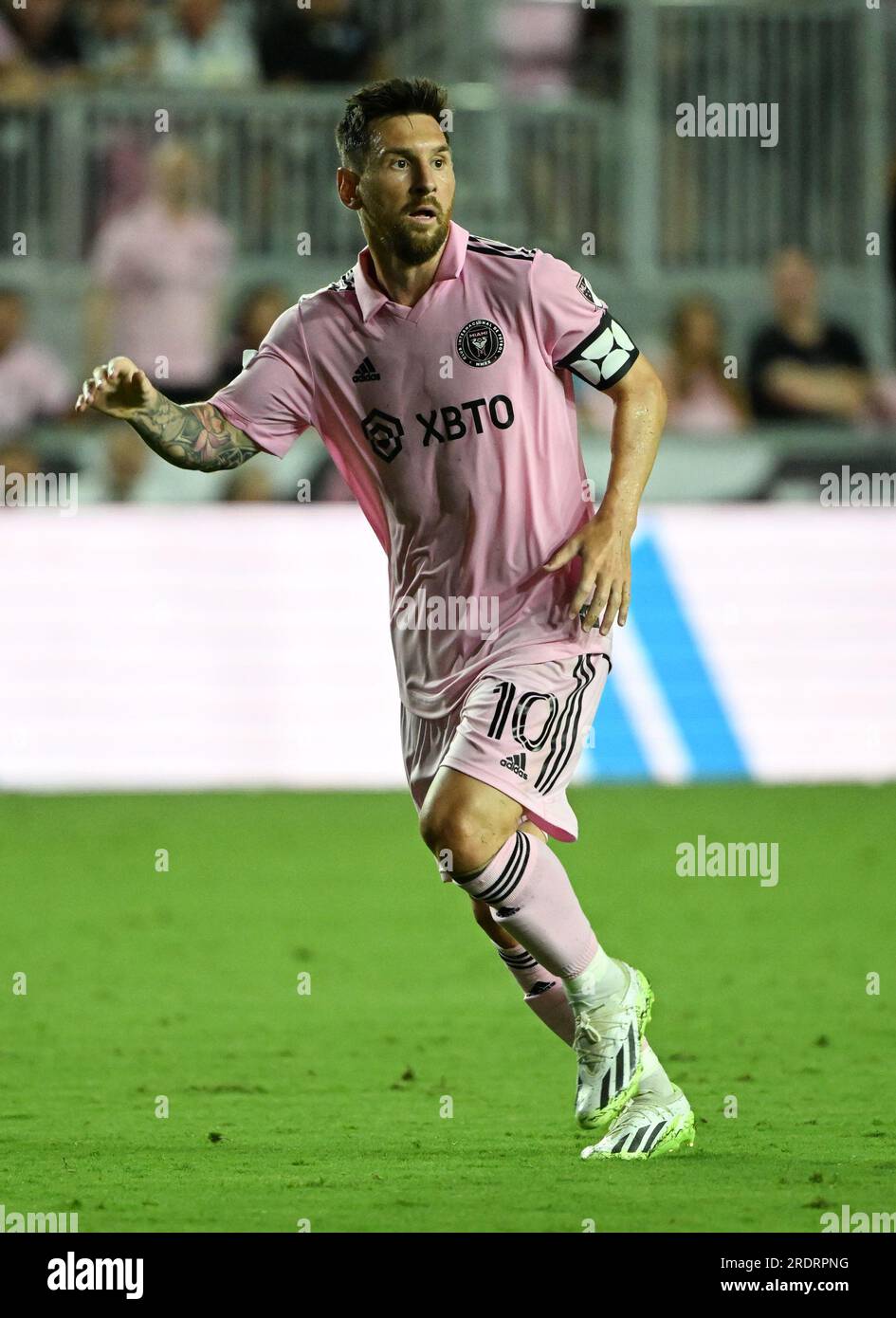 Fort Lauderdale FL, USA. 21st July, 2023. Lionel Messi of Inter Miami ...