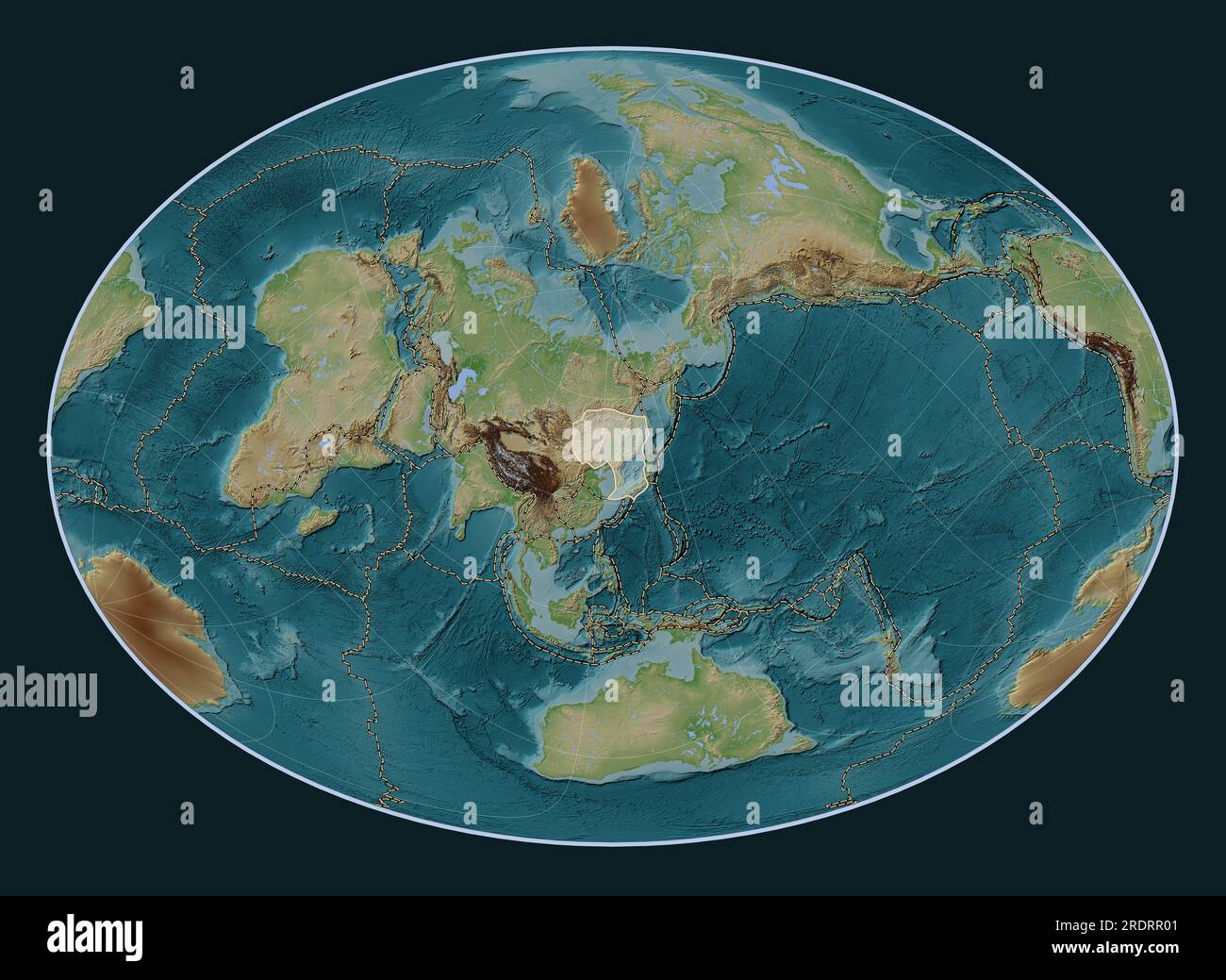 Amur tectonic plate on the Wiki style elevation map in the Fahey ...