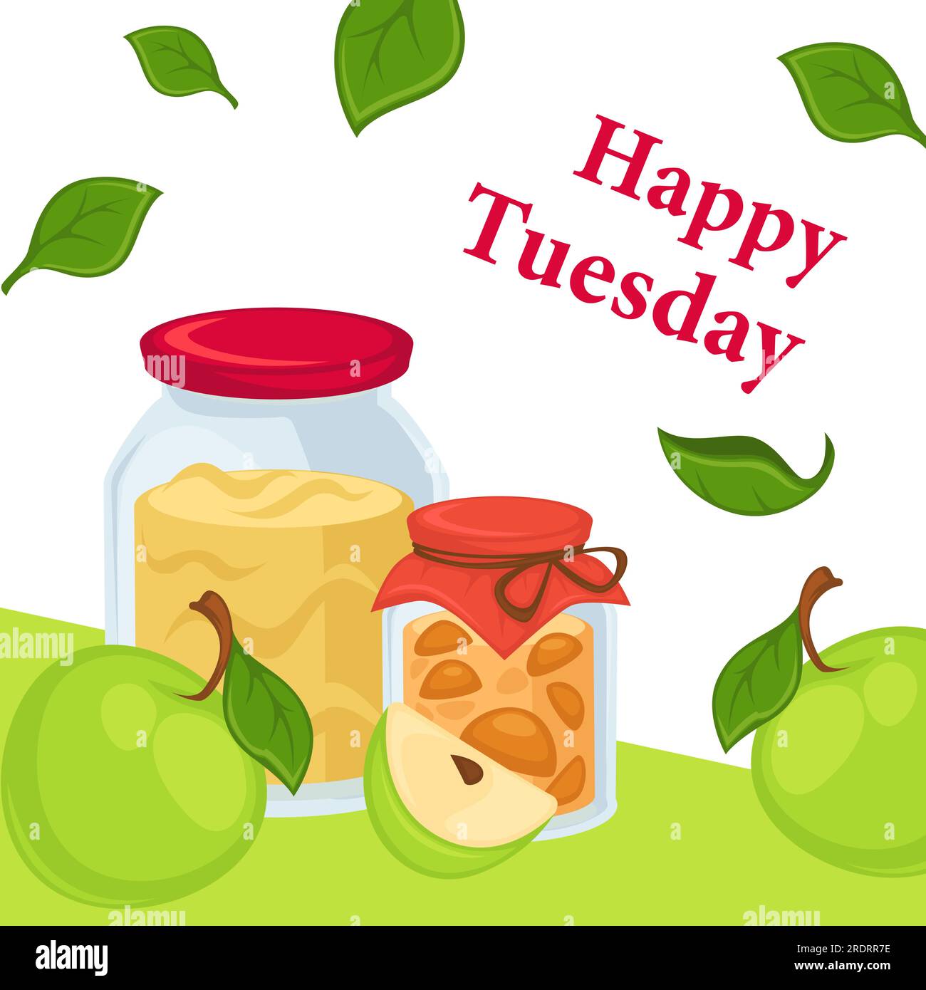 Fresh homemade vegan apple Stock Vector Images - Alamy