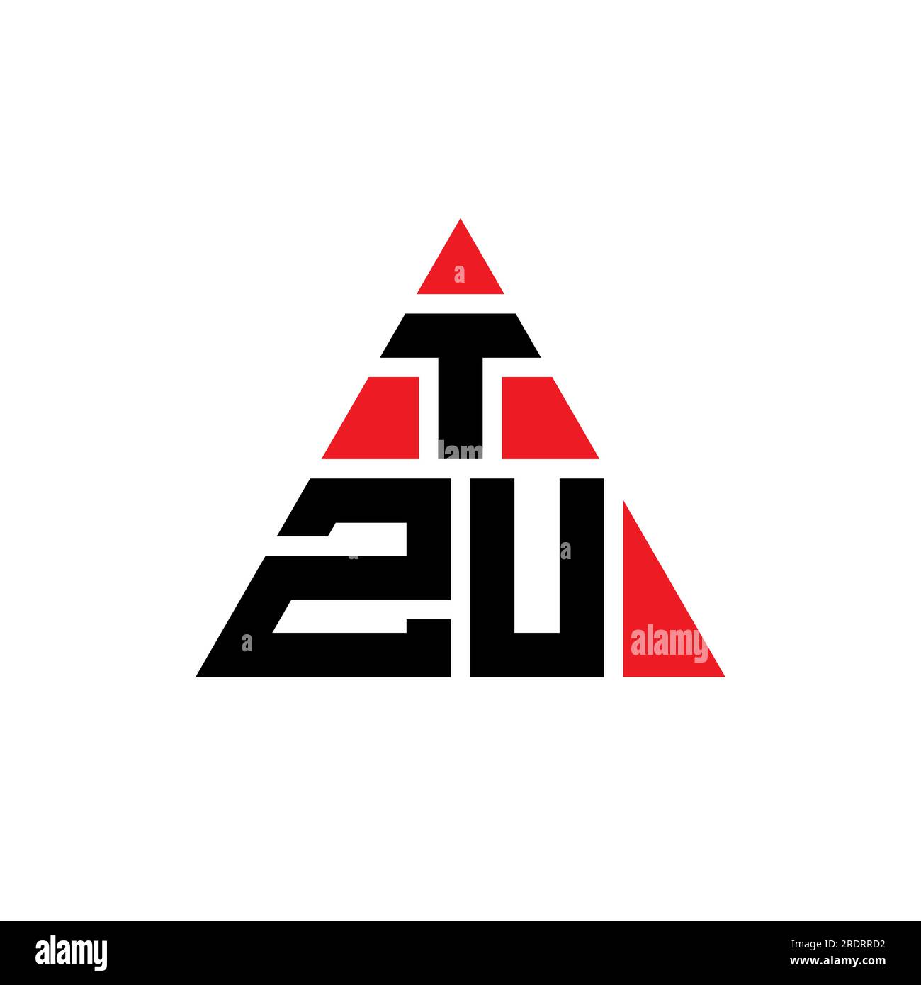 TZU triangle letter logo design with triangle shape. TZU triangle logo ...