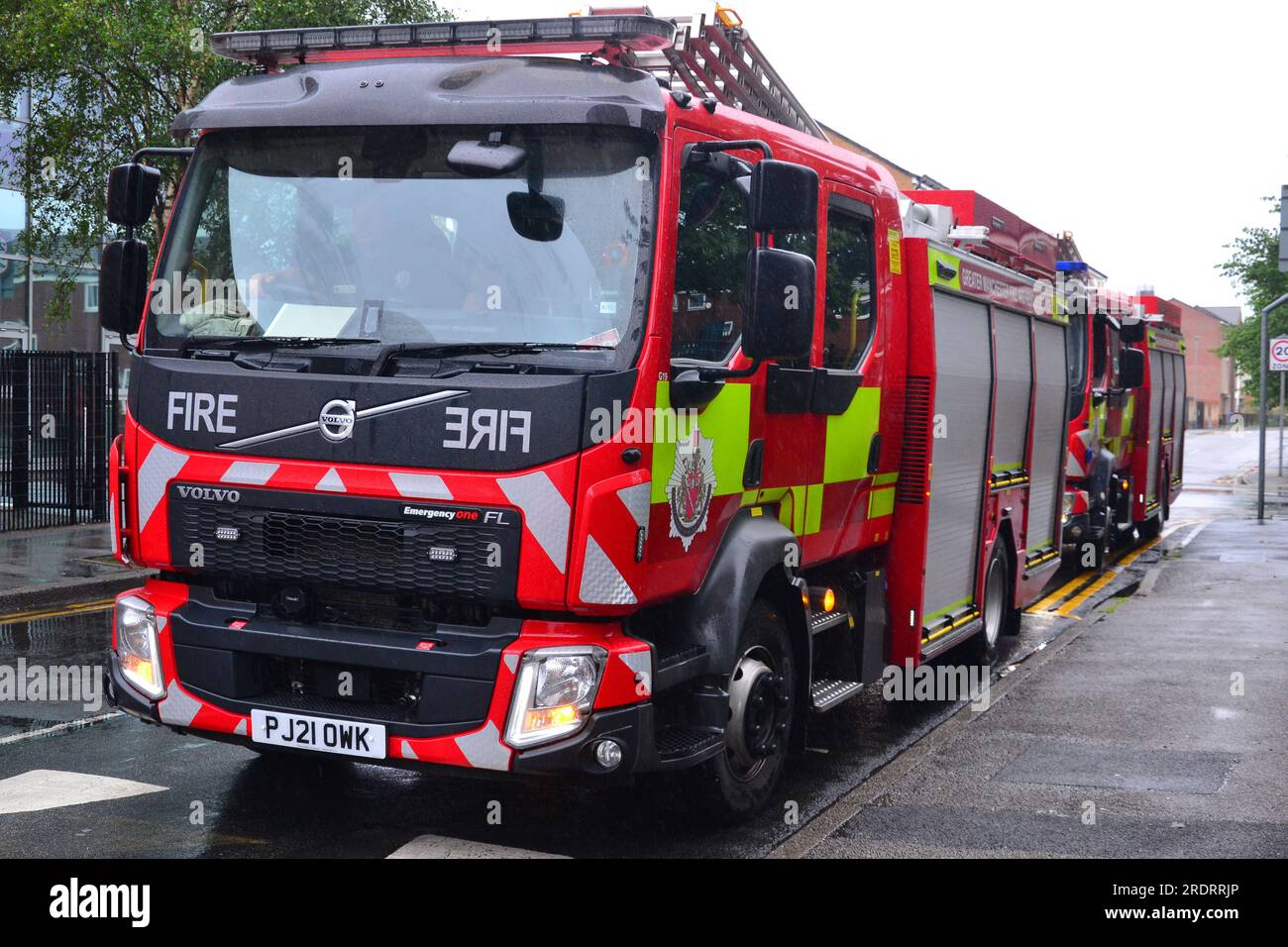 Manchester, UK. 23rd July, 2023. Greater Manchester Fire and Rescue ...