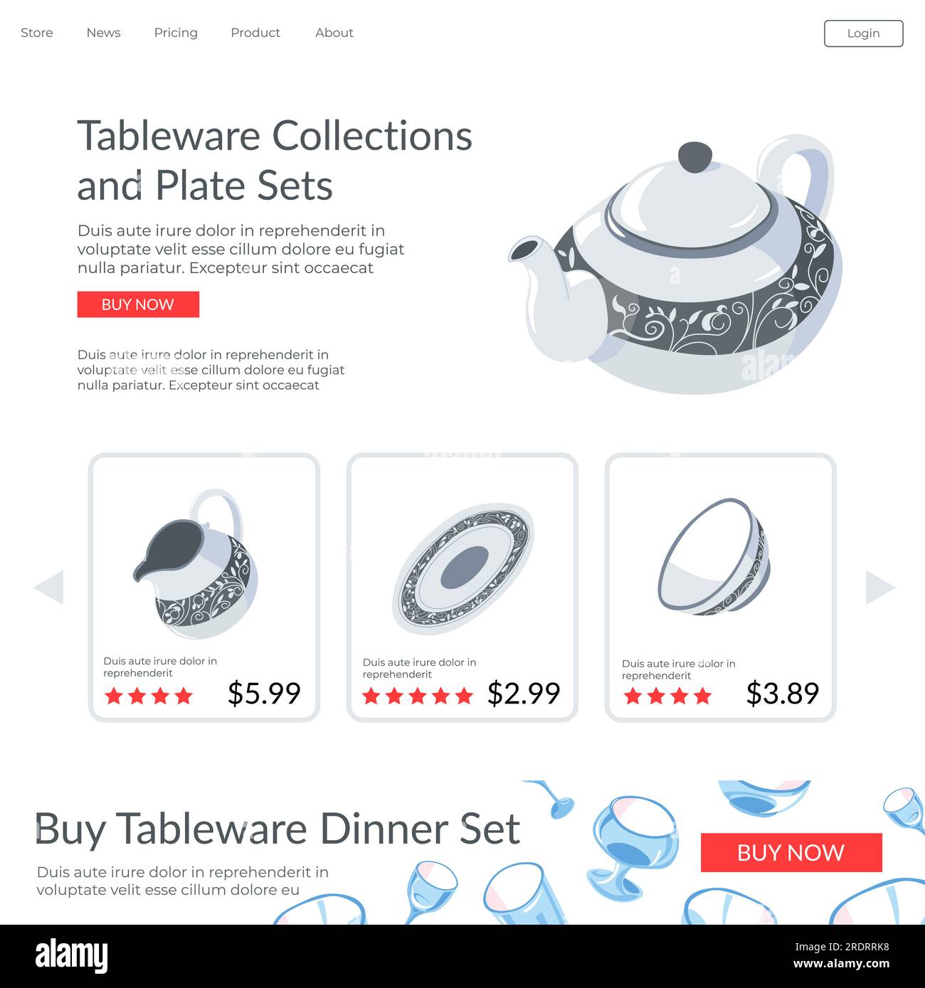 Catalog prices Stock Vector Images - Alamy