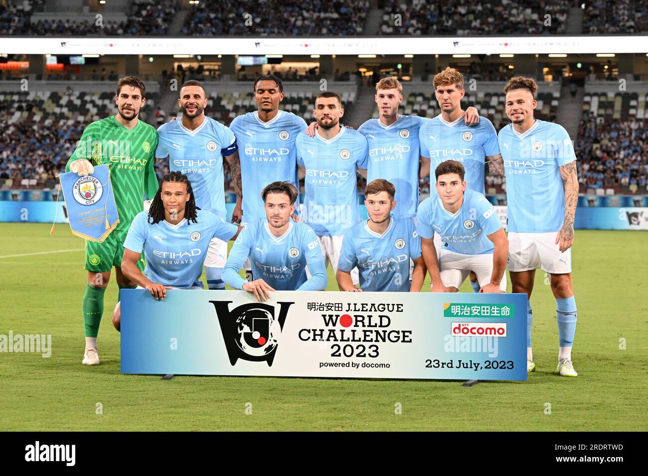 National Stadium, Tokyo, Japan. 23rd July, 2023. Manchester City team ...