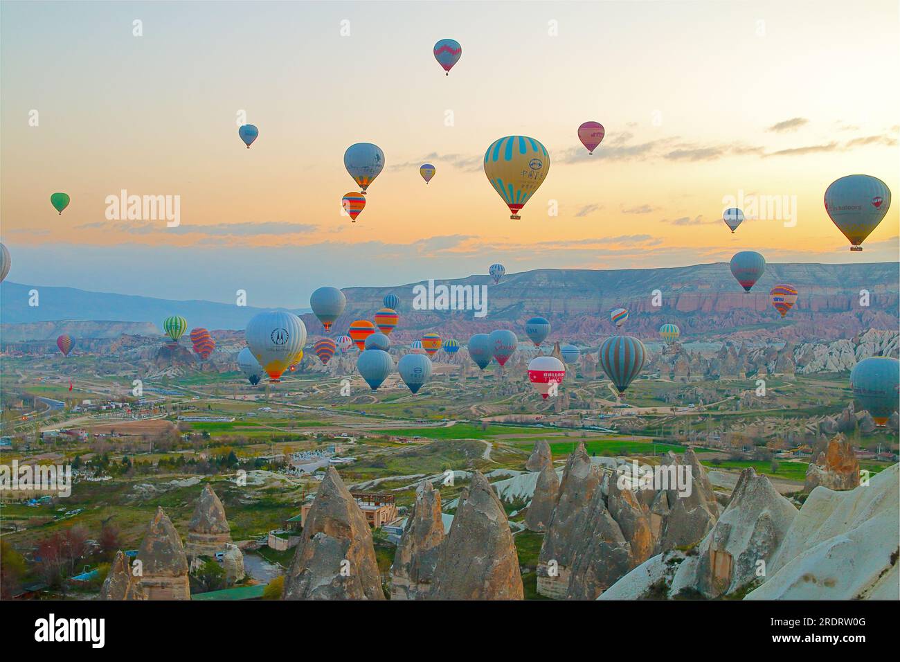 The photo was taken in spring in Turkey. The picture shows the flight ...