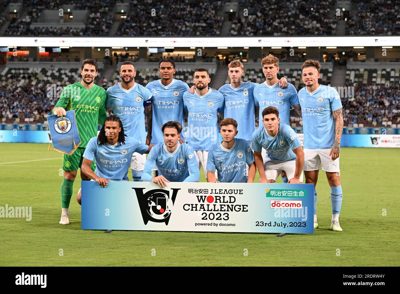 National Stadium, Tokyo, Japan. 23rd July, 2023. Manchester City team ...