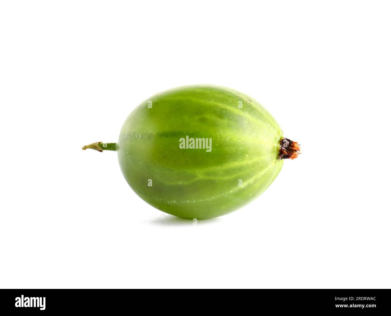 Fresh gooseberry on white background Stock Photo - Alamy