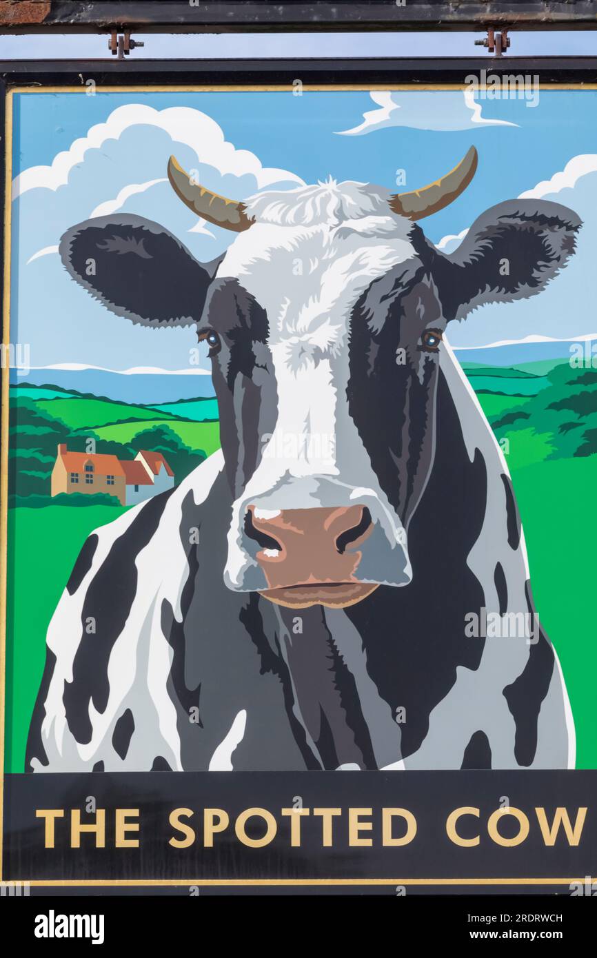 The spotted cow pub sign hi-res stock photography and images - Alamy