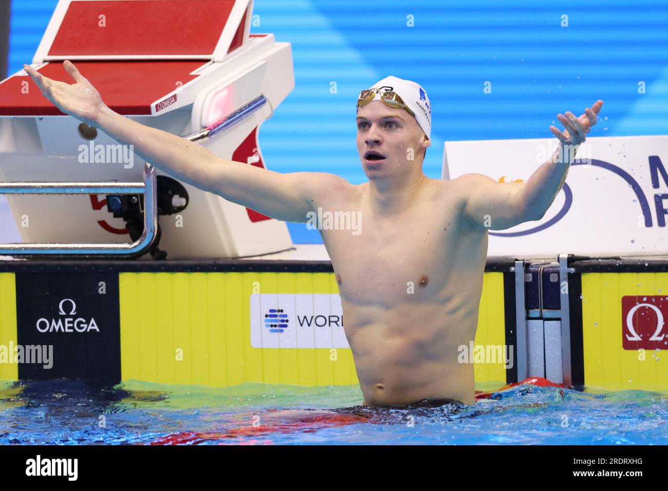 Fukuoka, Japan. 23rd July, 2023. Leon MARCHAND (FRA) Swimming : World ...
