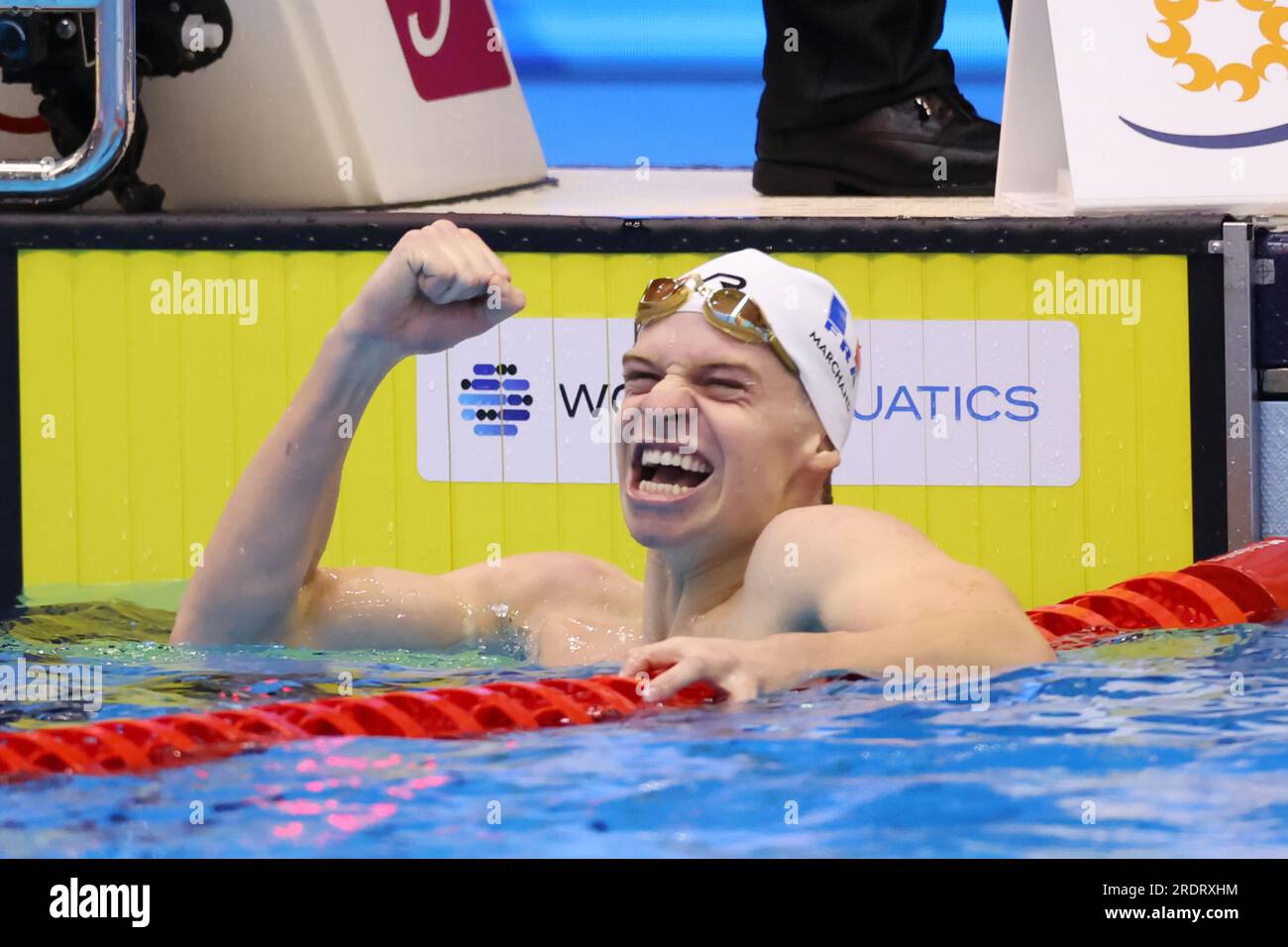 Fukuoka, Japan. 23rd July, 2023. Leon MARCHAND (FRA) Swimming : World ...