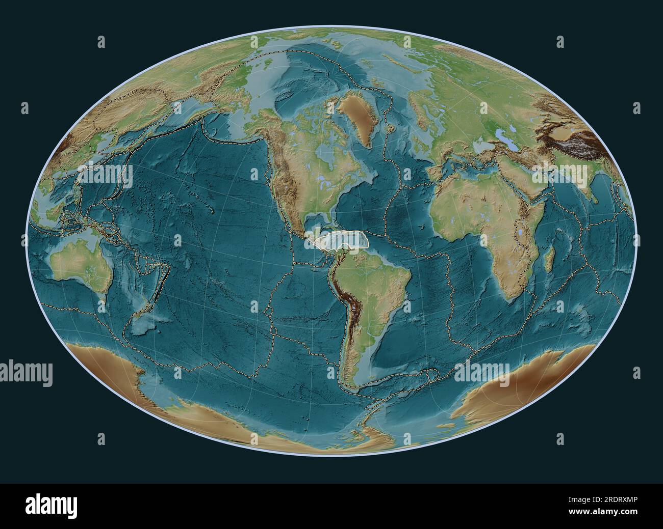 Caribbean tectonic plate on the Wiki style elevation map in the Fahey ...
