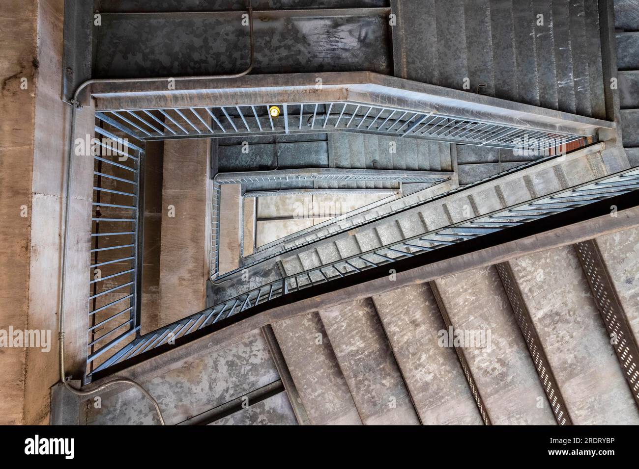 View of a staircase from below in an urban environment Stock Photo - Alamy