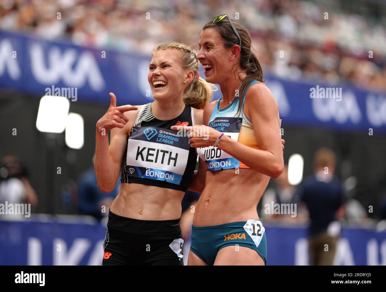 Megan Keith and Jessica Warner-Judd of Great Britain after the Women's ...