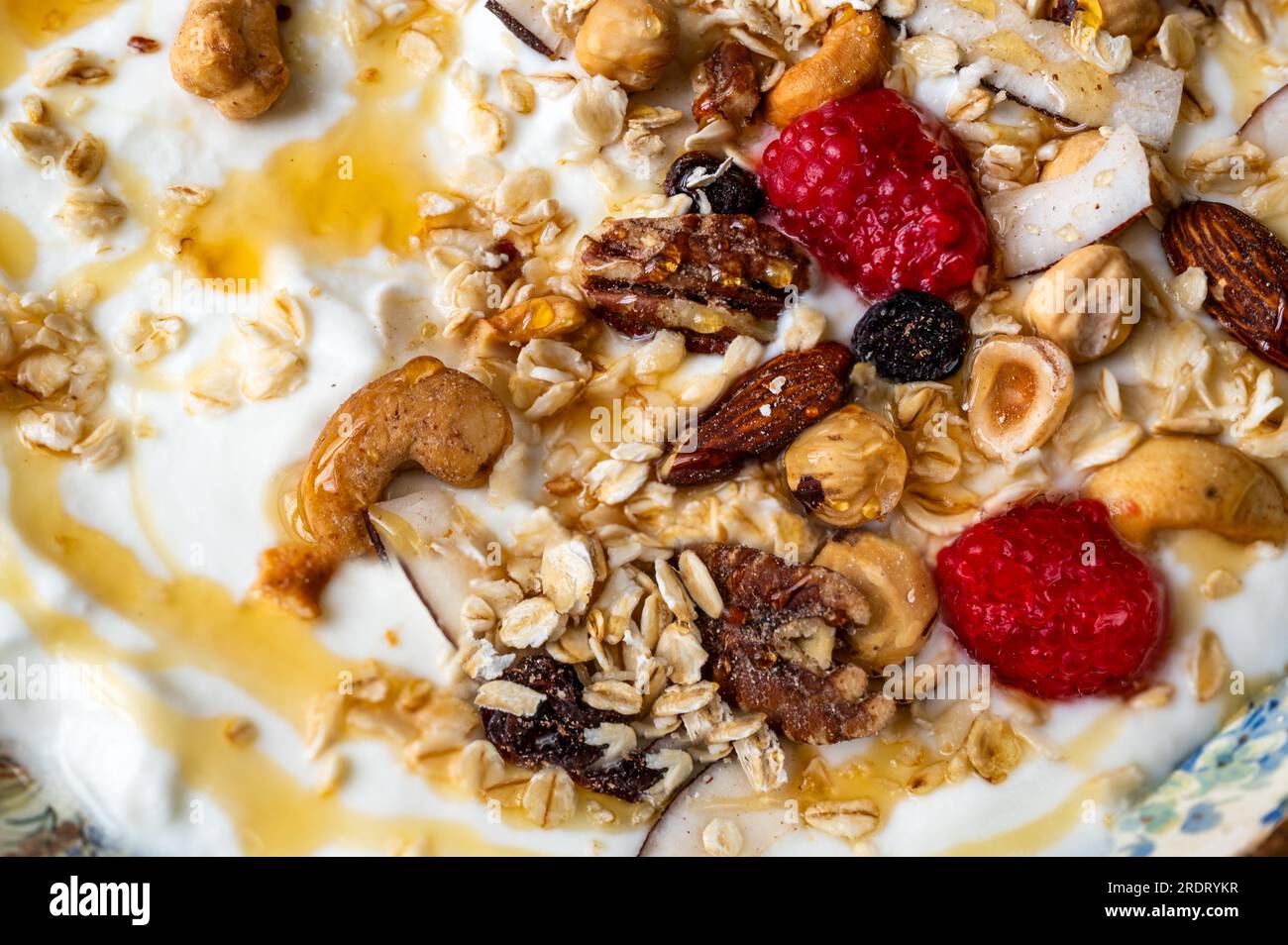Crunchy nut yoghurt hi-res stock photography and images - Alamy