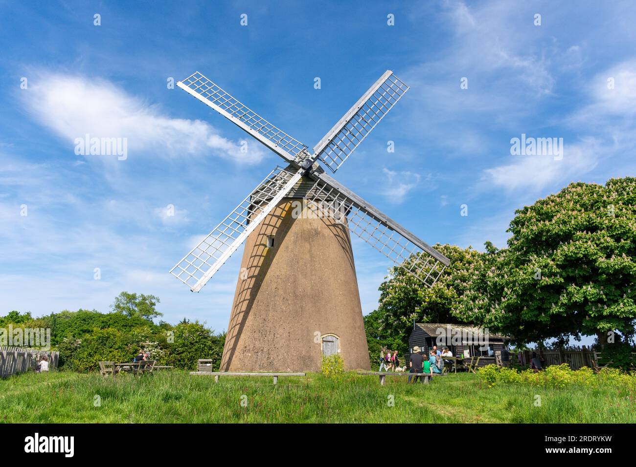 17th century restored Bembridge Windmill, High Street, Bembridge, Isle ...