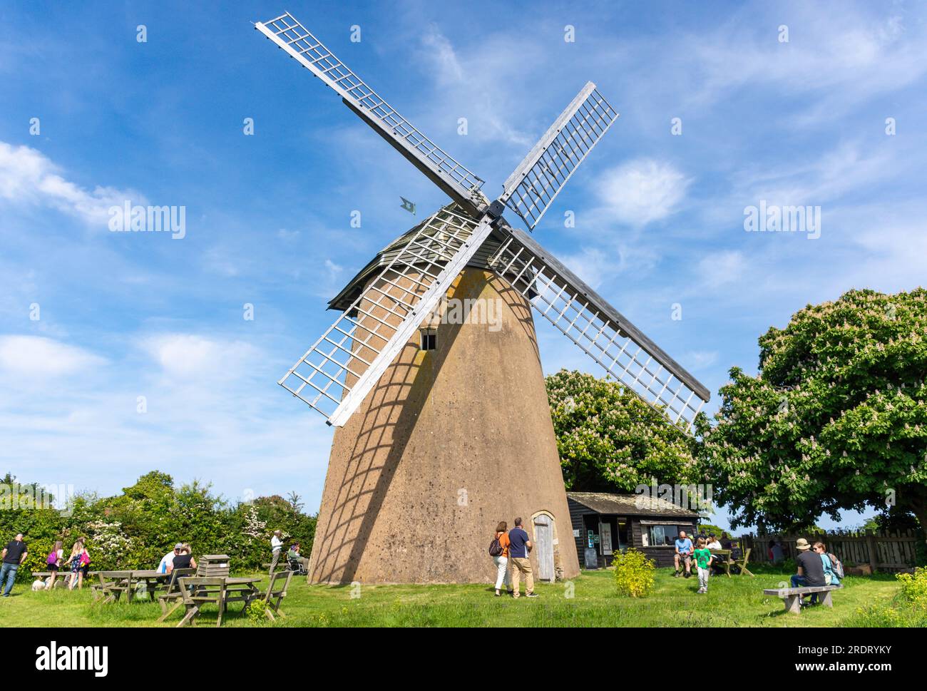 17th century restored Bembridge Windmill, High Street, Bembridge, Isle ...