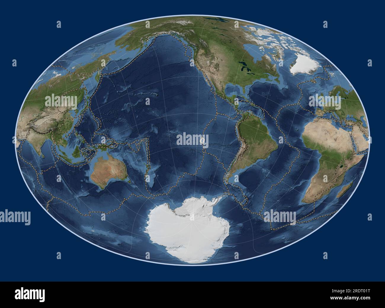 Easter tectonic plate on the Blue Marble satellite map in the Fahey ...