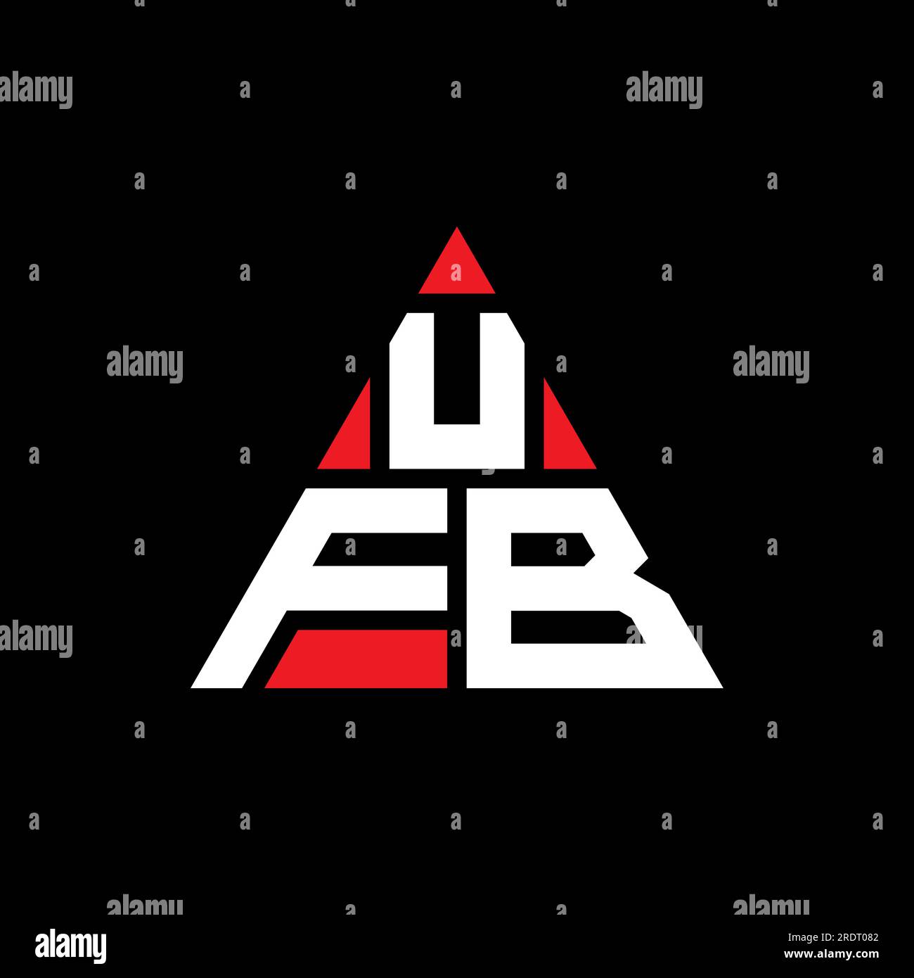 UFB triangle letter logo design with triangle shape. UFB triangle logo ...