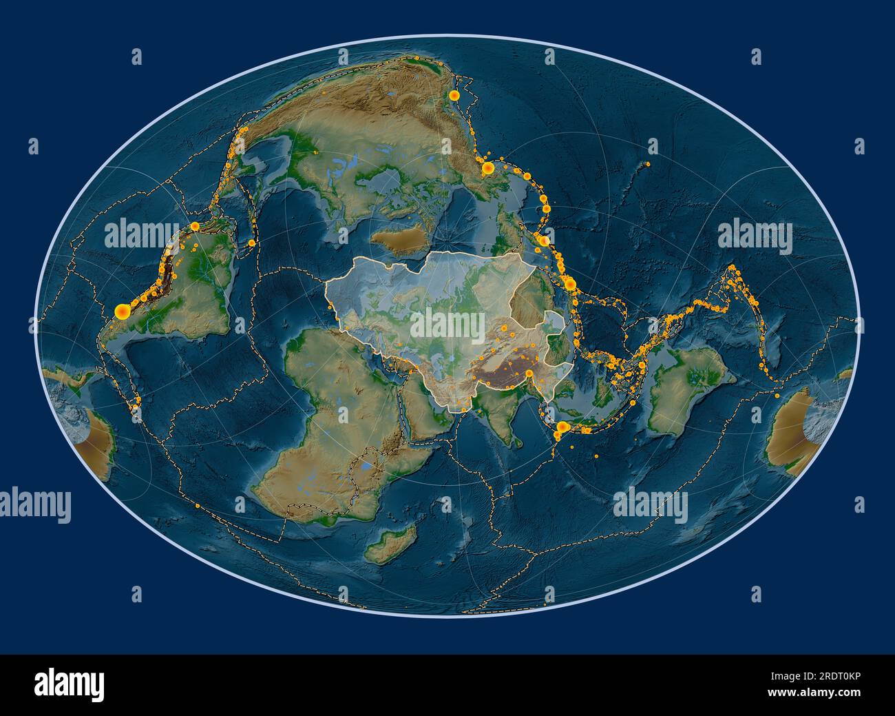 Map plate tectonic earthquake hi-res stock photography and images - Alamy