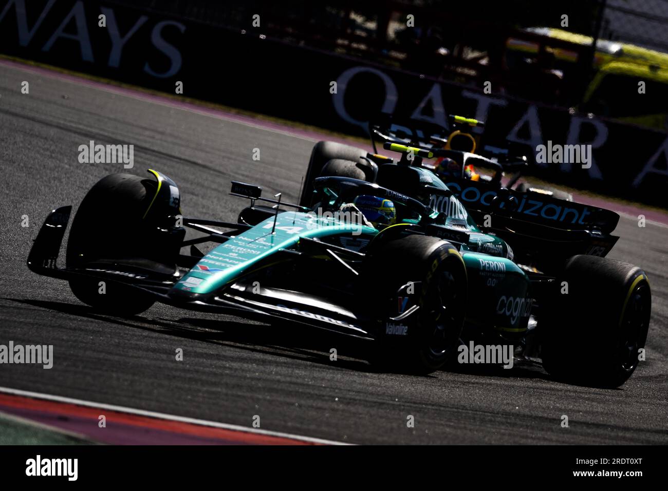 BUDAPEST - Fernando Alonso (Aston Martin) during the Hungarian Grand ...