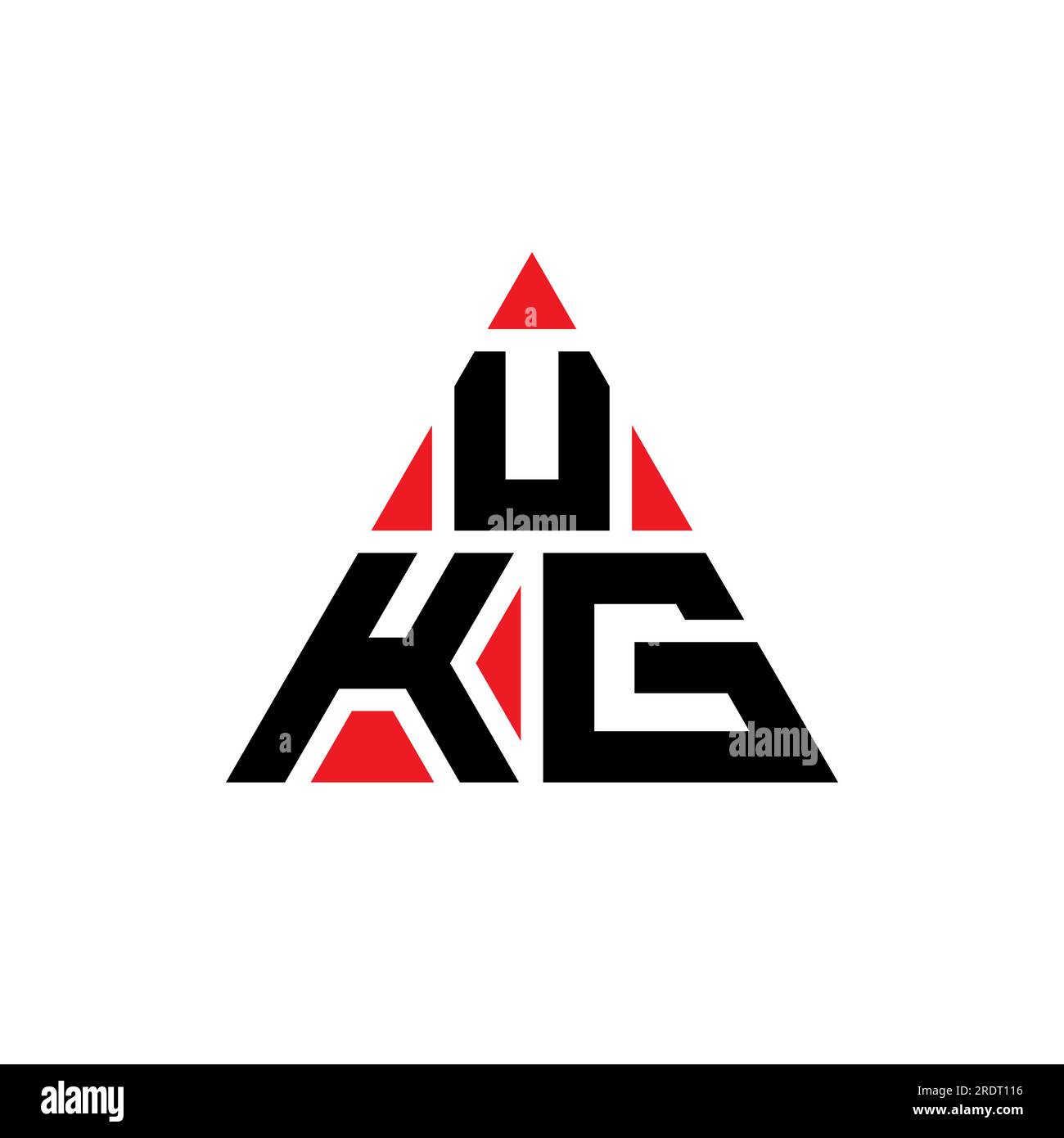 UKG triangle letter logo design with triangle shape. UKG triangle logo ...