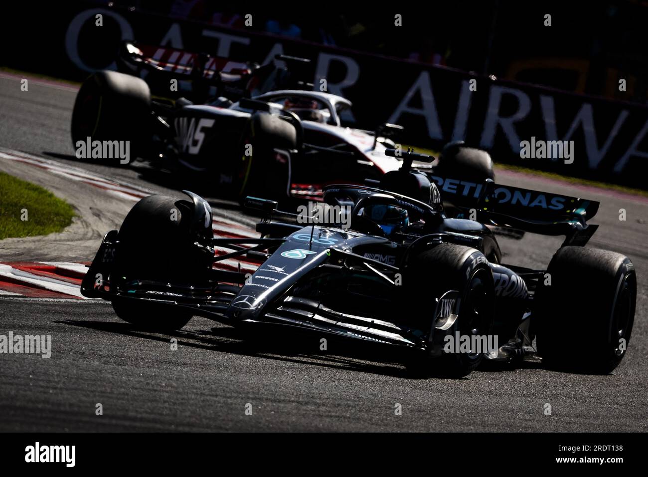 BUDAPEST - George Russell (Mercedes) during the Hungarian Grand Prix at ...