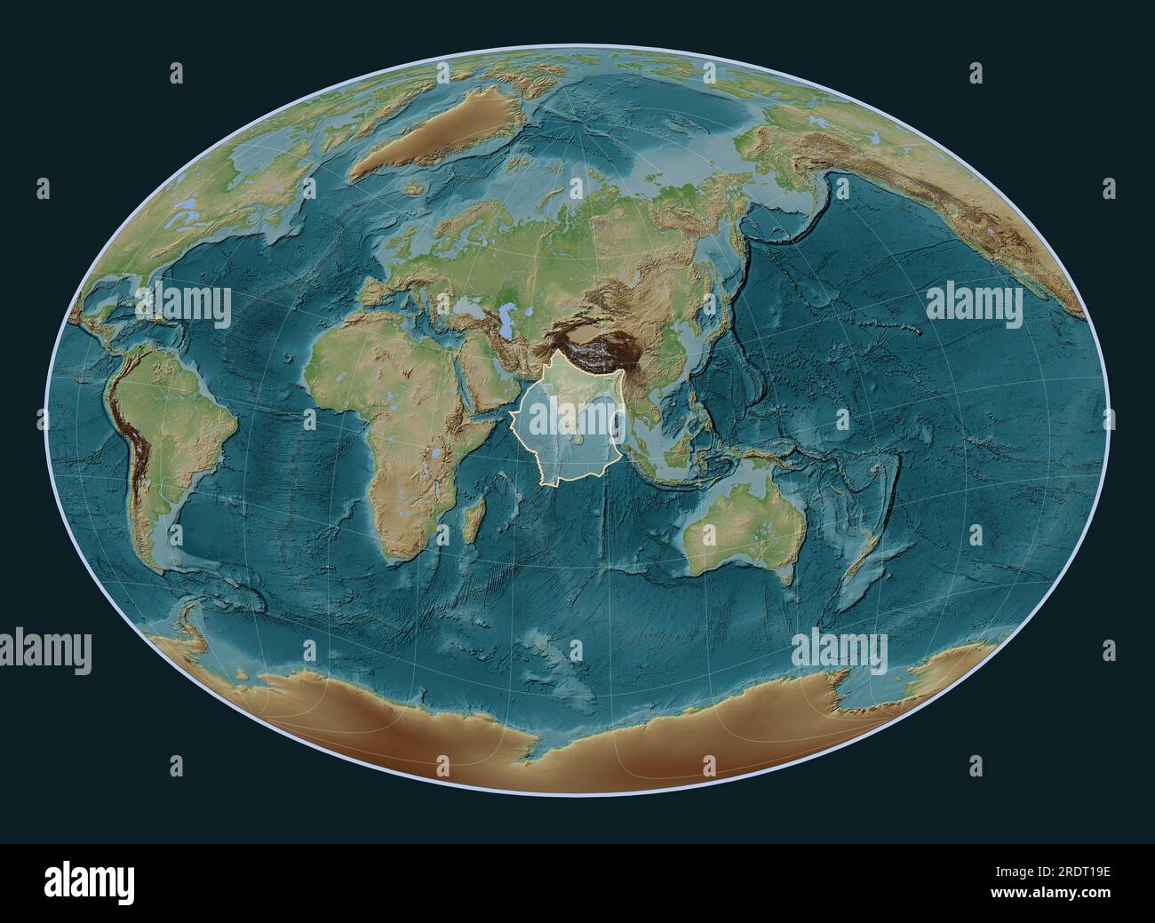 Indian tectonic plate on the Wiki style elevation map in the Fahey ...