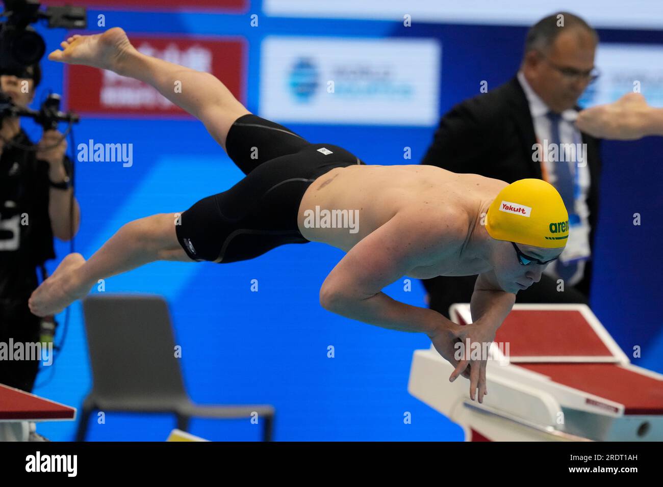 Samuel Jack Short of Australia competes in the men's 400m freestyle ...