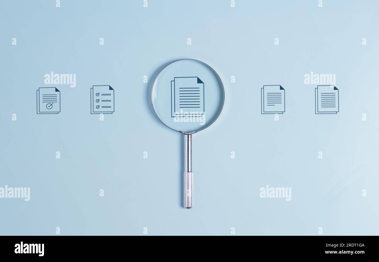 Business document paper icon, Document Management System, DMS Stock Photo - Alamy