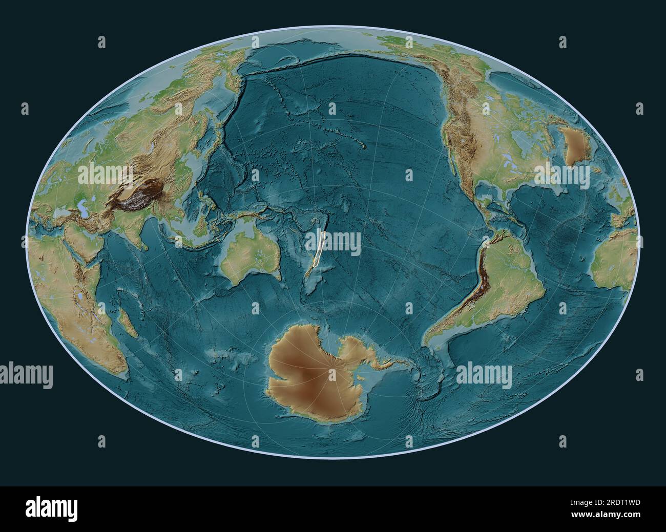 Kermadec tectonic plate on the Wiki style elevation map in the Fahey ...