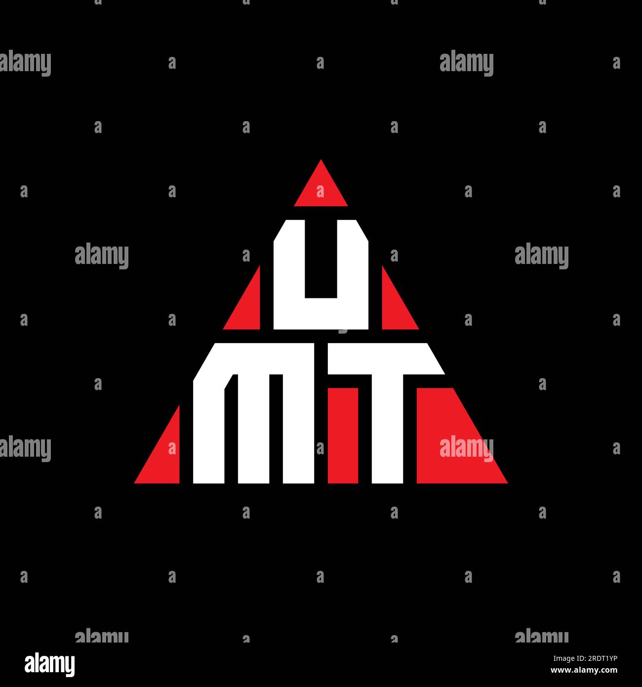 UMT triangle letter logo design with triangle shape. UMT triangle logo ...