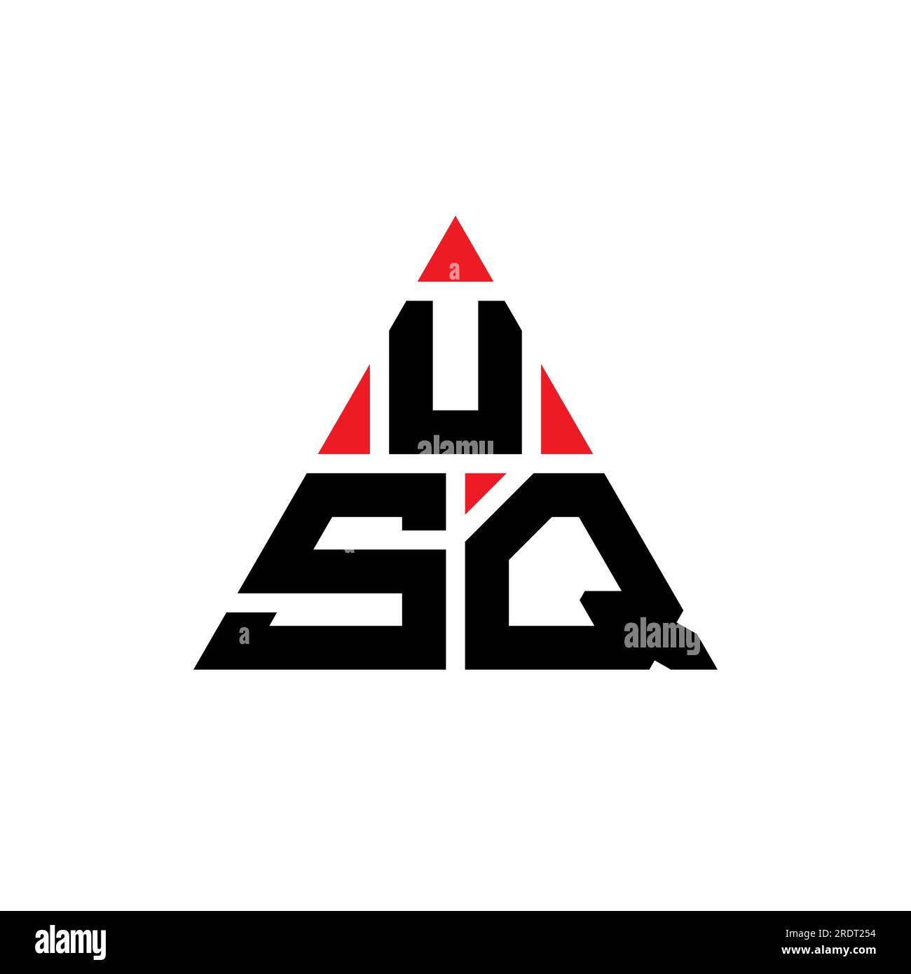 USQ triangle letter logo design with triangle shape. USQ triangle logo ...