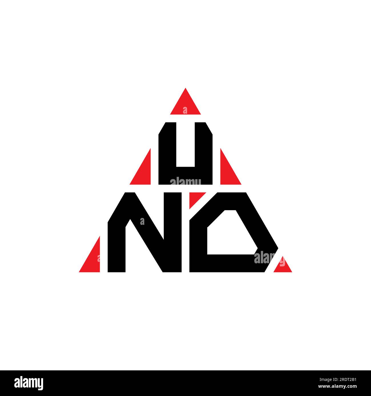 UNO triangle letter logo design with triangle shape. UNO triangle logo ...