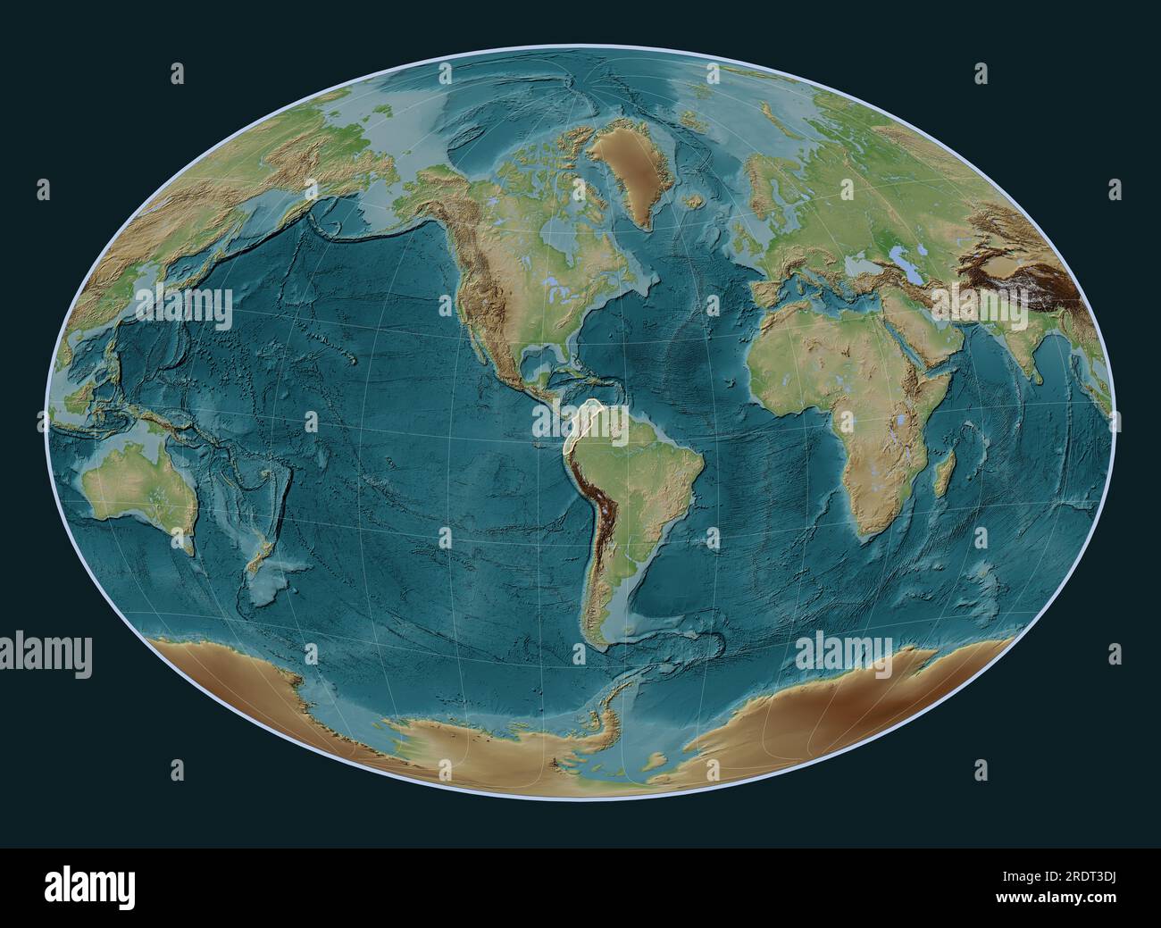 North Andes tectonic plate on the Wiki style elevation map in the Fahey ...
