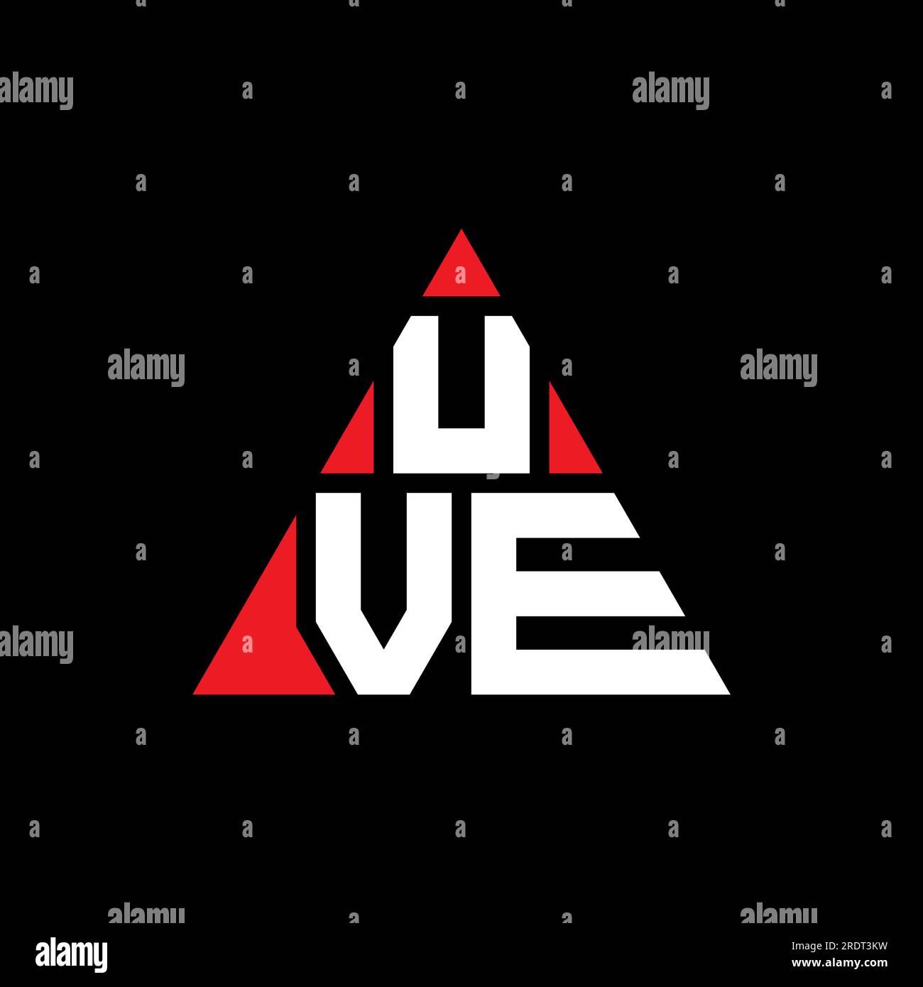 UVE triangle letter logo design with triangle shape. UVE triangle logo ...