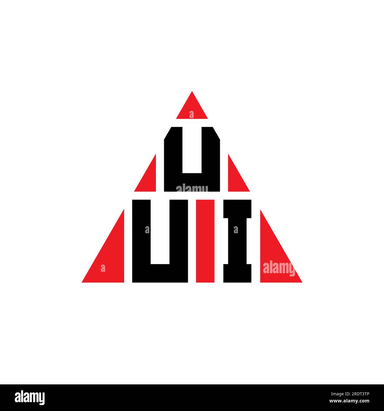 UUI triangle letter logo design with triangle shape. UUI triangle logo ...