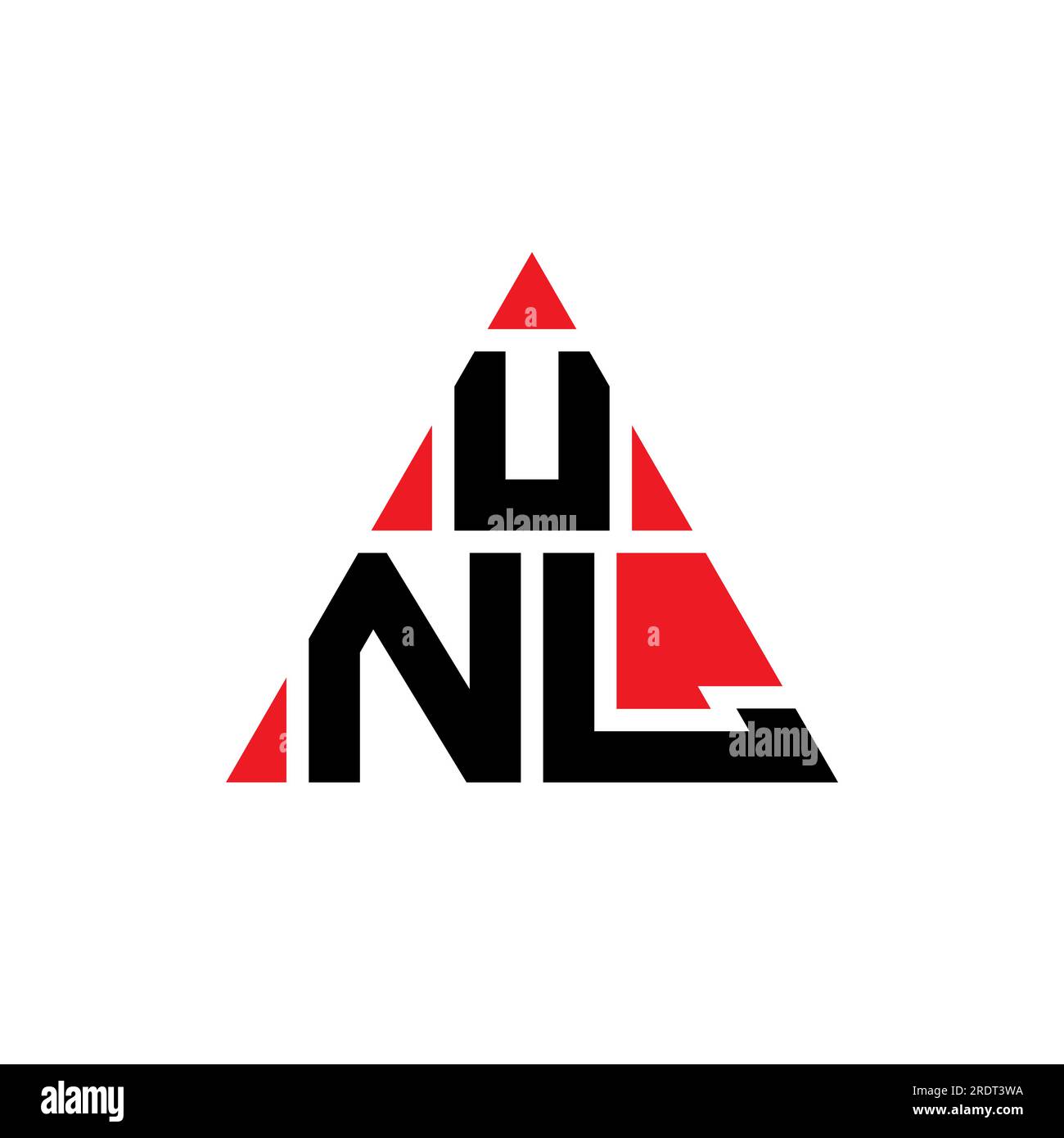 UNL triangle letter logo design with triangle shape. UNL triangle logo ...