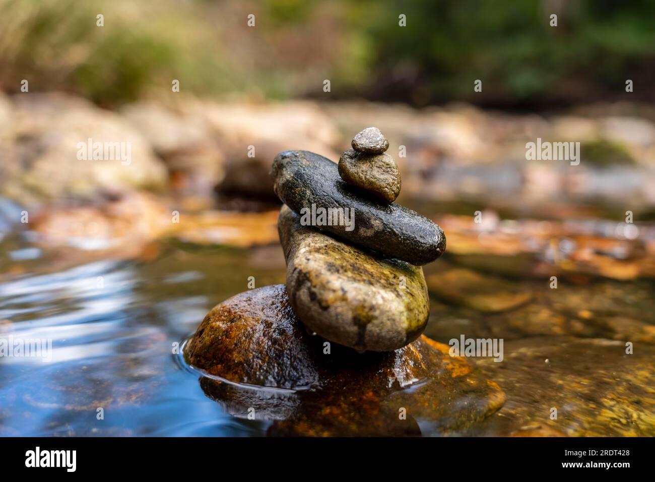 Stones on gravel river bed hi-res stock photography and images - Alamy