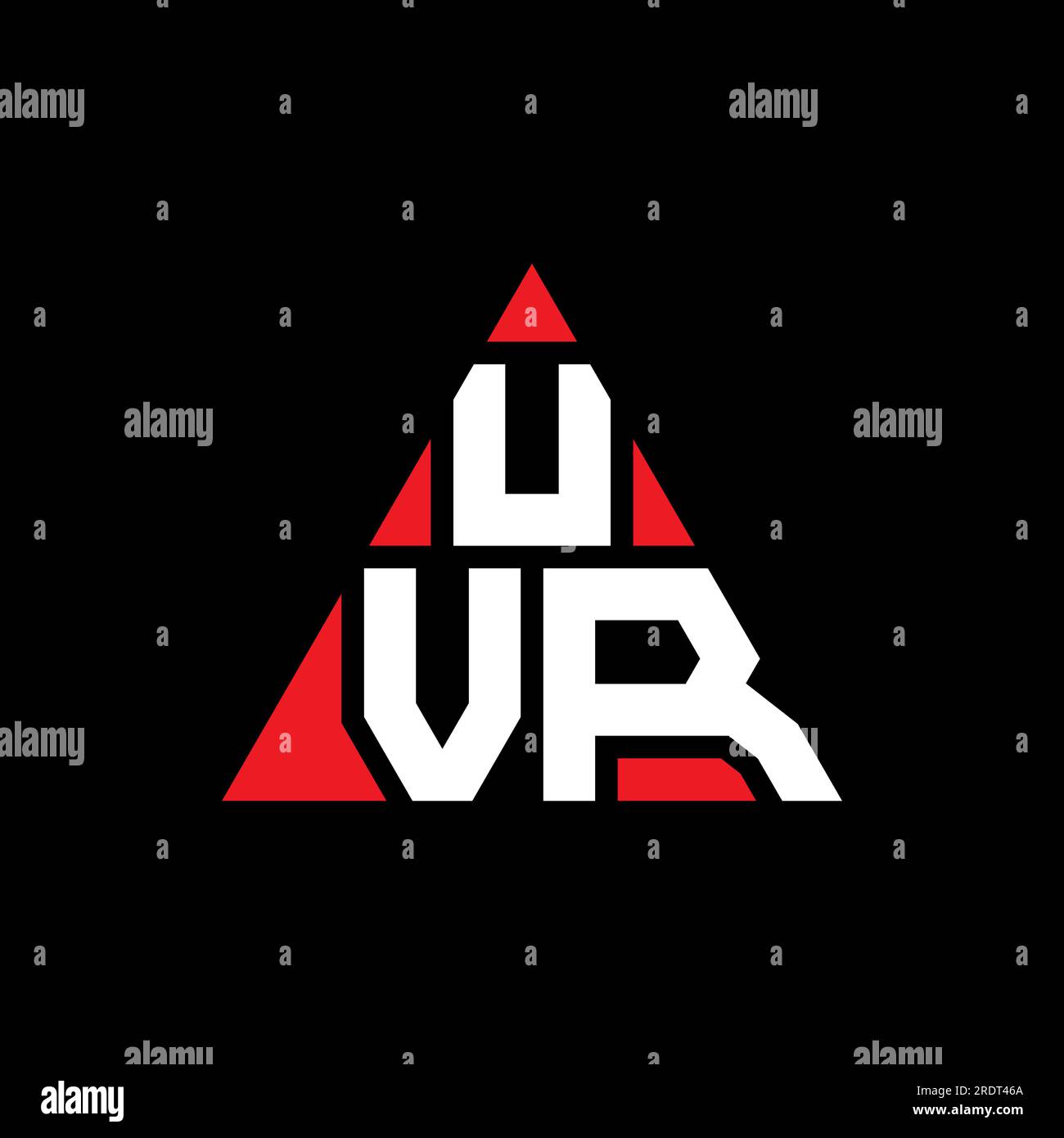 Uvr logo design Stock Vector Images - Alamy