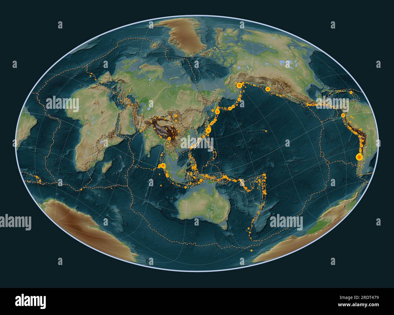 Okinawa Tectonic Plate On The Wiki Style Elevation Map In The Fahey Oblique Projection Centered
